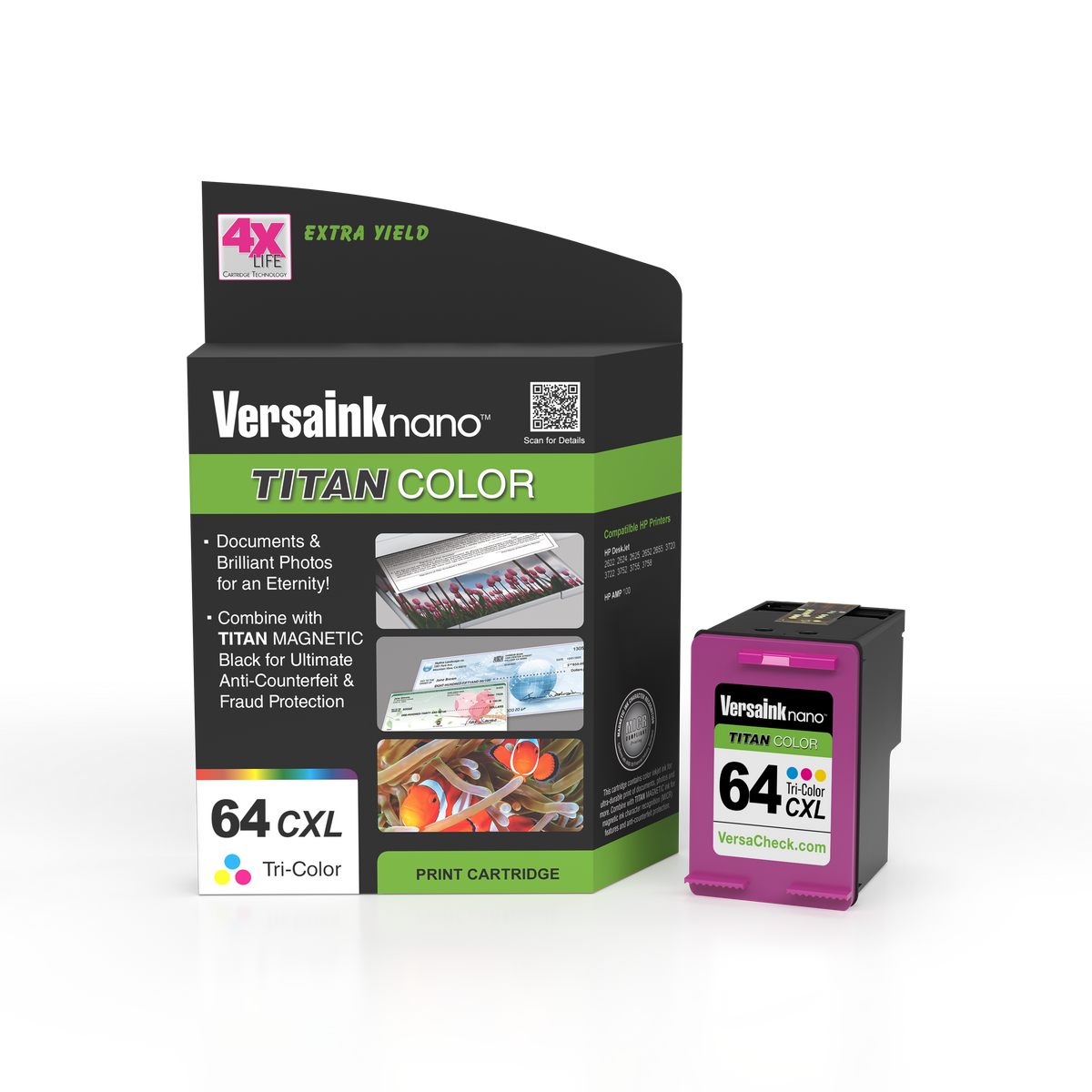 VersaInk-nano 64 CXL Titan Tri-Color Ink Cartridge – VersaCheck
