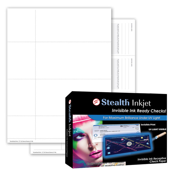 Stealth iX Check Paper Form 3001 - Personal Check - White Canvas ...
