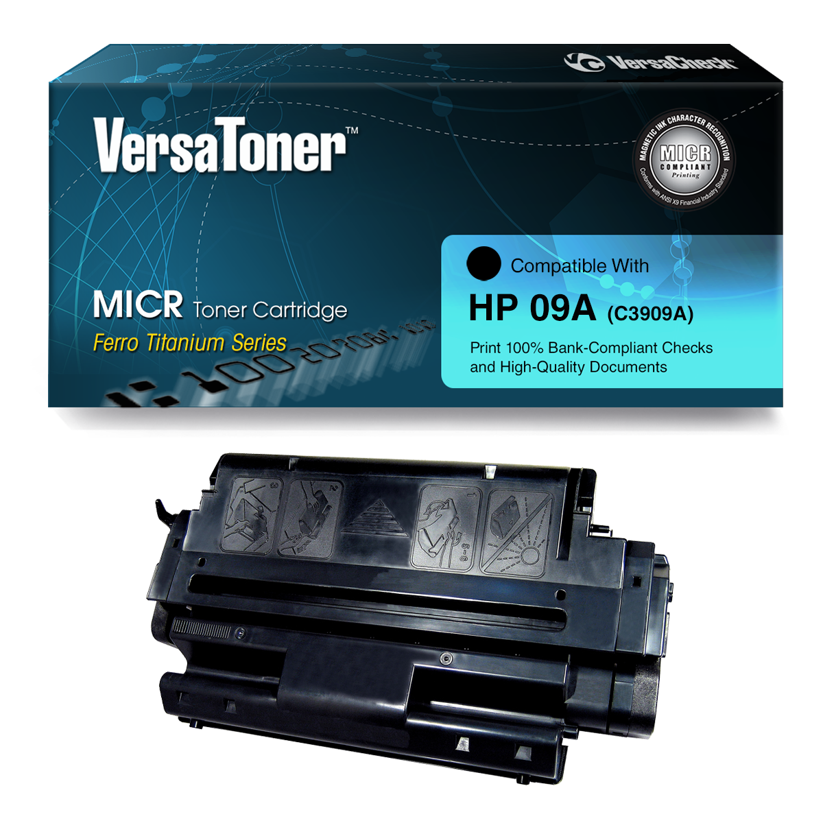 VersaToner - HP - 09A (C3909A) - Black MICR Compliant – VersaCheck