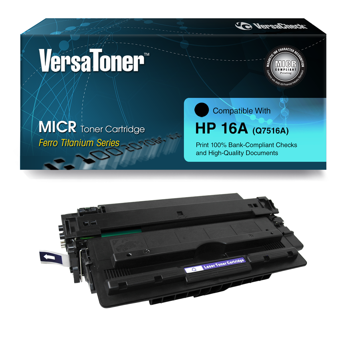 HP 16A (Q7516A) - Black MICR Compliant – VersaCheck