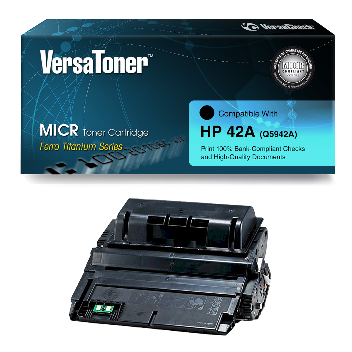 VersaToner - HP - 42A (Q5942A) - Black MICR Compliant – VersaCheck