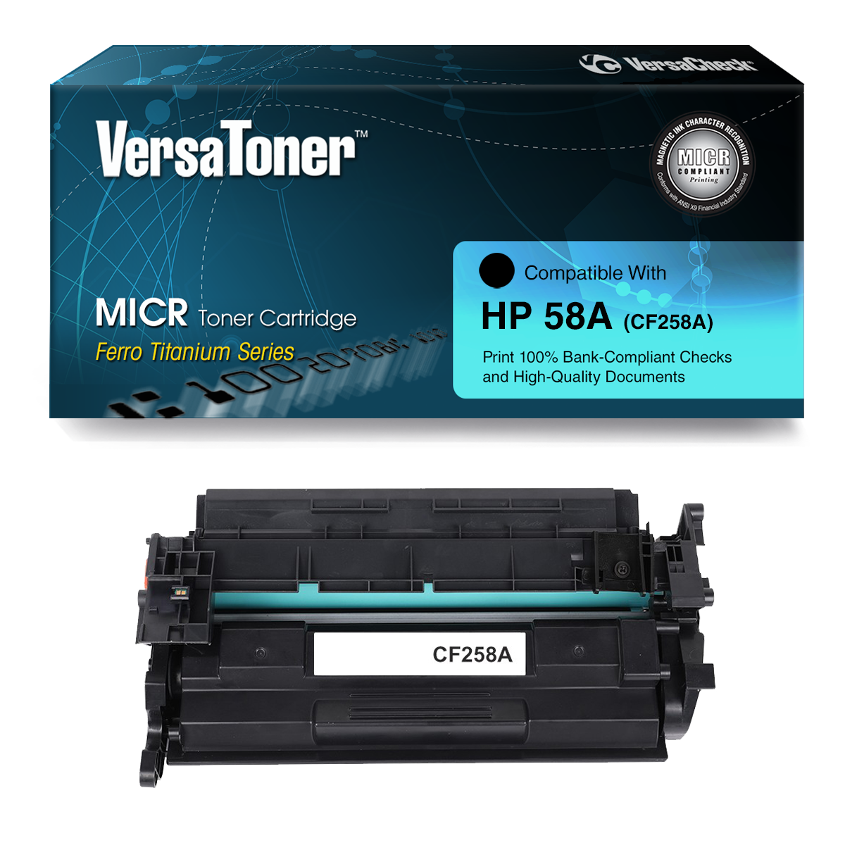 HP 58A (CF258A) - Black MICR Toner – VersaCheck