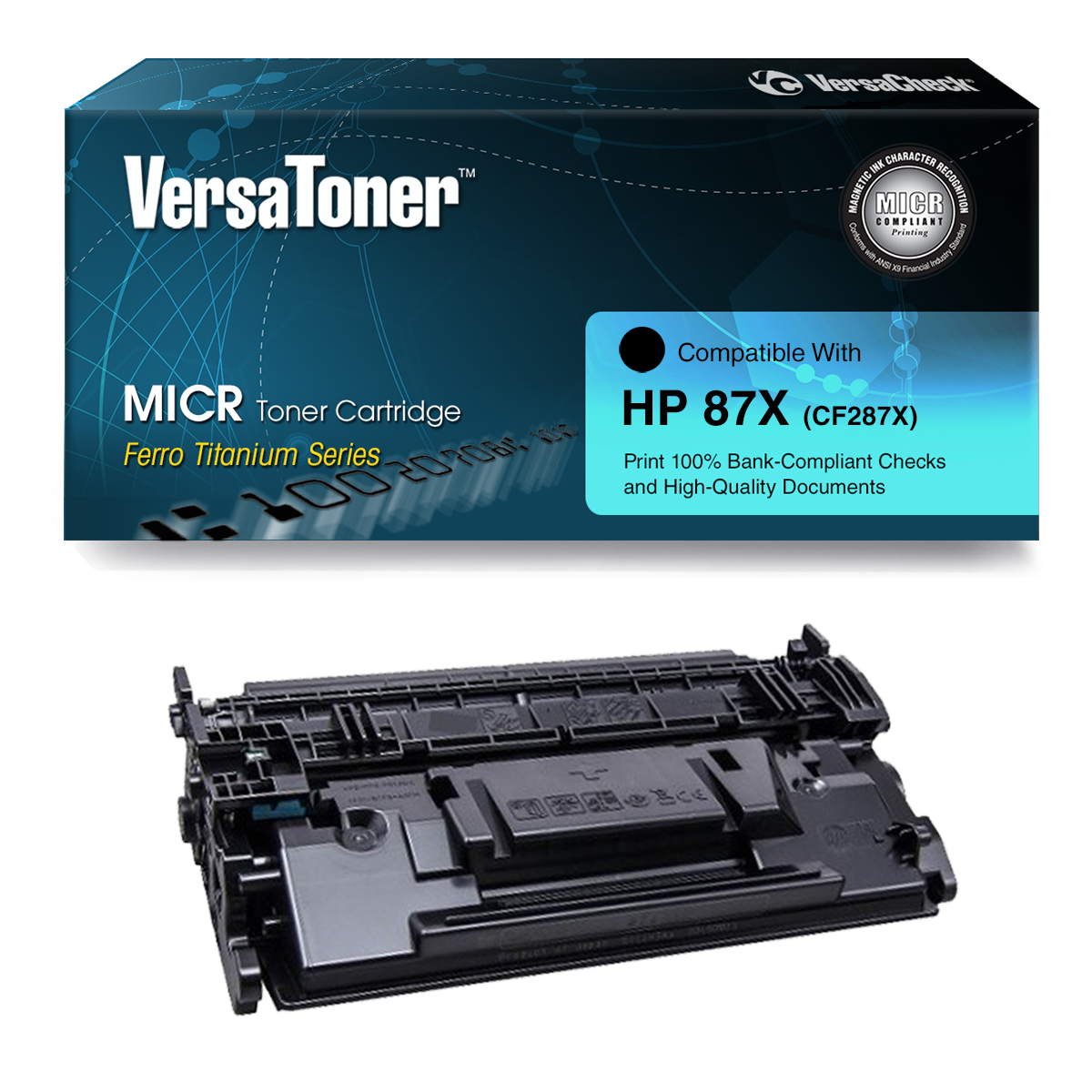 VersaToner - HP 87X (CF287X) - Black MICR Compliant – VersaCheck