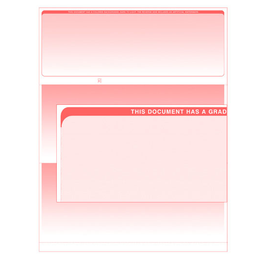 Stealth iX Paper - Form 1000 - Red Graduated - 1000 Sheets – VersaCheck