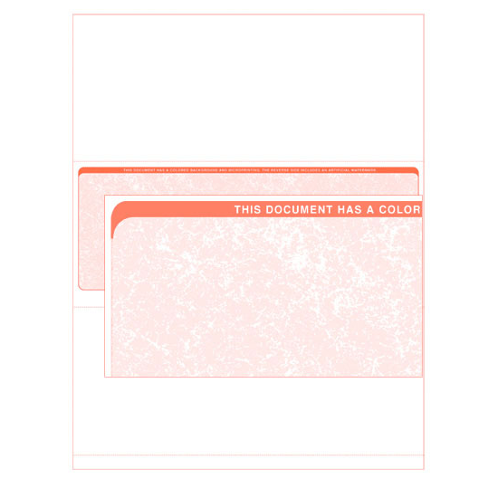 Stealth iX Paper - Form 1001 - Orange Classic - 2000 Sheets – VersaCheck