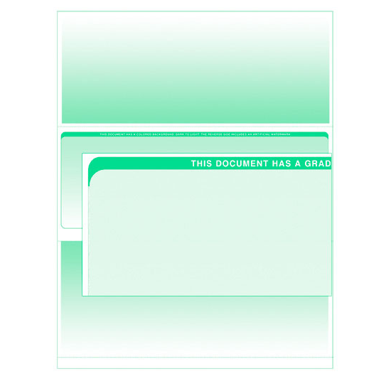 Stealth iX Paper - Form 1001 - Light Green Graduated - 2000 Sheets ...