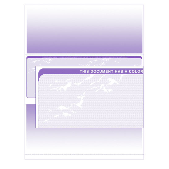 Stealth iX Paper - Form 1001 - Business Check - - Purple Prestige - 50 ...