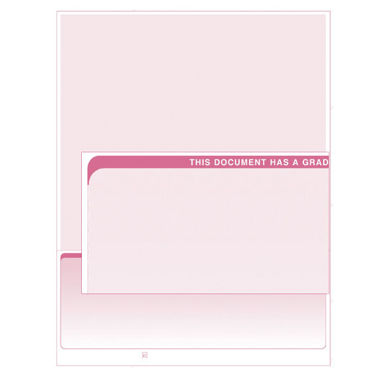 Stealth iX Paper - Form 1002 - Pink Graduated - 500 Sheets – VersaCheck