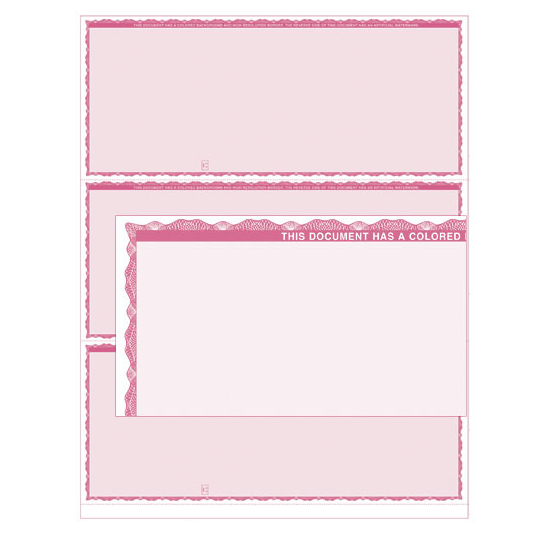 Stealth iX Paper - Form 3000 - Business Check - Pink Premium - 500 She ...