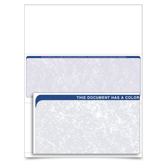 VersaCheck - Form 1001 - Classic - Blue - 2000 Sheets