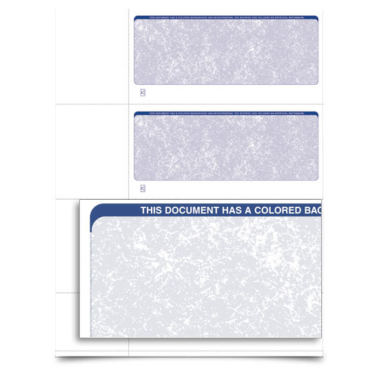 VersaCheck - Form 3001 - Personal Check - Classic - Blue - 1000 Sheets