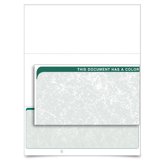 VersaCheck - Form 1002 - Business Check - Classic - Green - 2000 Sheet