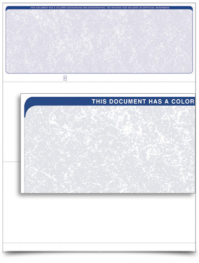 VersaCheck ValueChex - Form #1000 - Blue - Classic - 250 Sheets