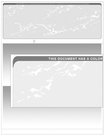 VersaCheck ValueChex - Form #1000 - Grey - Prestige - 250 Sheets