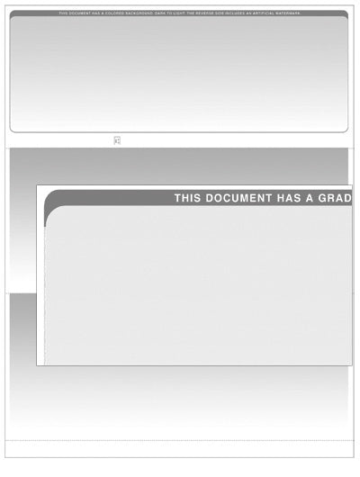 VersaCheck ValueChex - Form #1000 - Grey - Graduated - 500 Sheets
