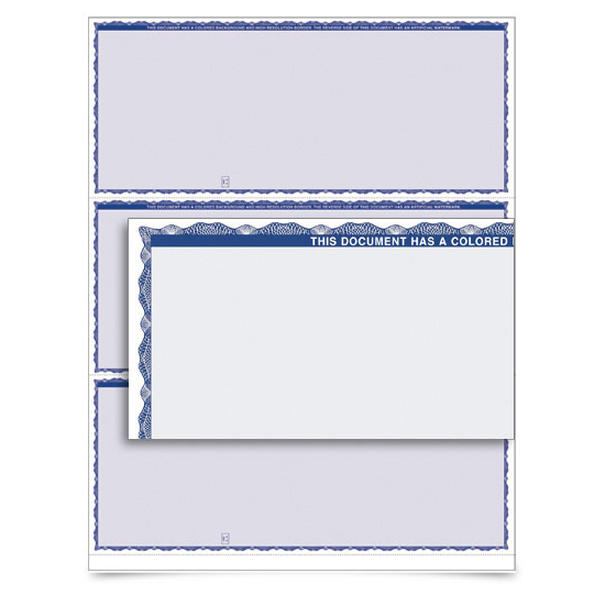 VersaCheck - Form 3000 - Premium - Blue - 500 Sheets