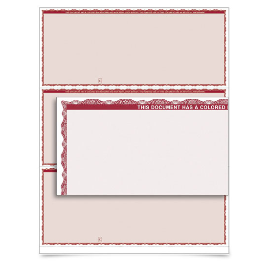 VersaCheck - Form 3000 - Business Check - Premium - Burgundy - 2000 Sh