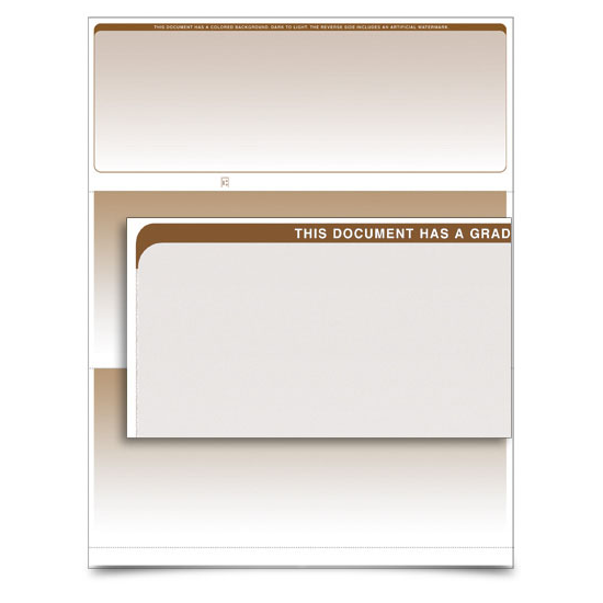 VersaCheck - Form 1000 - Graduated - Tan - 2000 Sheets