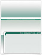 VersaCheck Form 1001 Graduated Green - 50000 Sheets