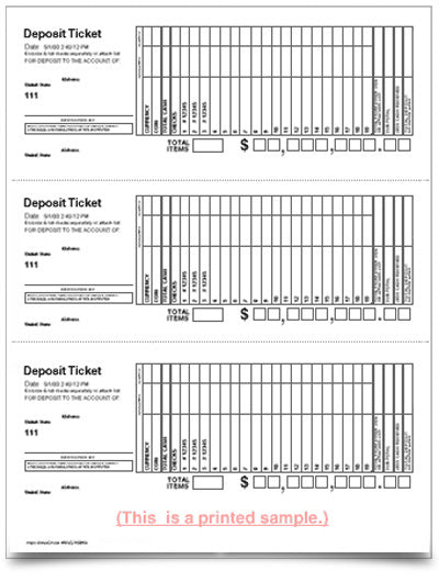 Deposit Slips - 250 Sheets – VersaCheck